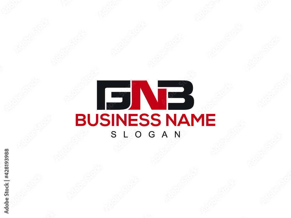 GNB Logo Letter Vector For Brand Stock Vector | Adobe Stock