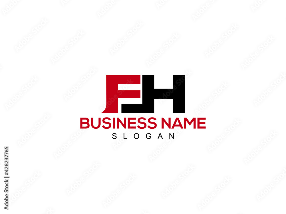 FH Letter Logo, fh logo icon vector for business Stock Vector | Adobe Stock