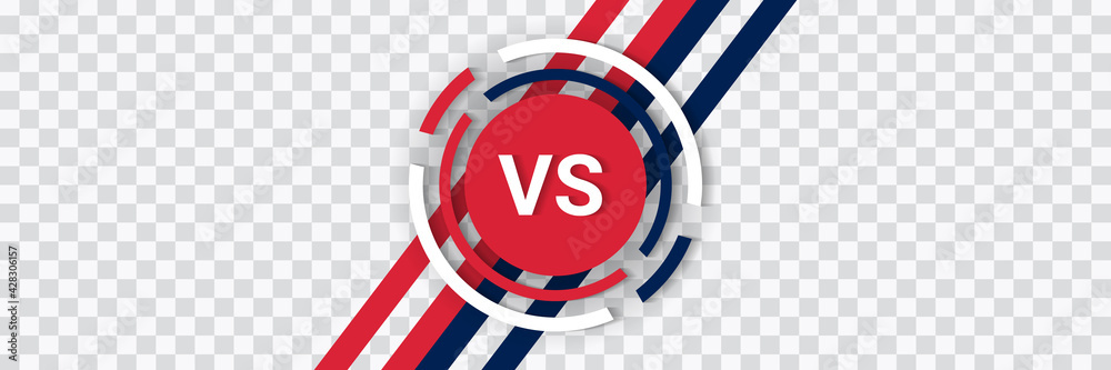 Versus isolated logo. Battle vs match, game vector template. Stock ...