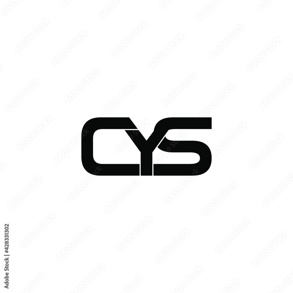 cys letter original monogram logo design Stock Vector | Adobe Stock