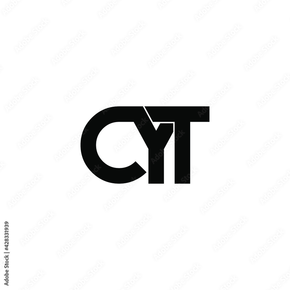 cyt letter original monogram logo design Stock Vector | Adobe Stock