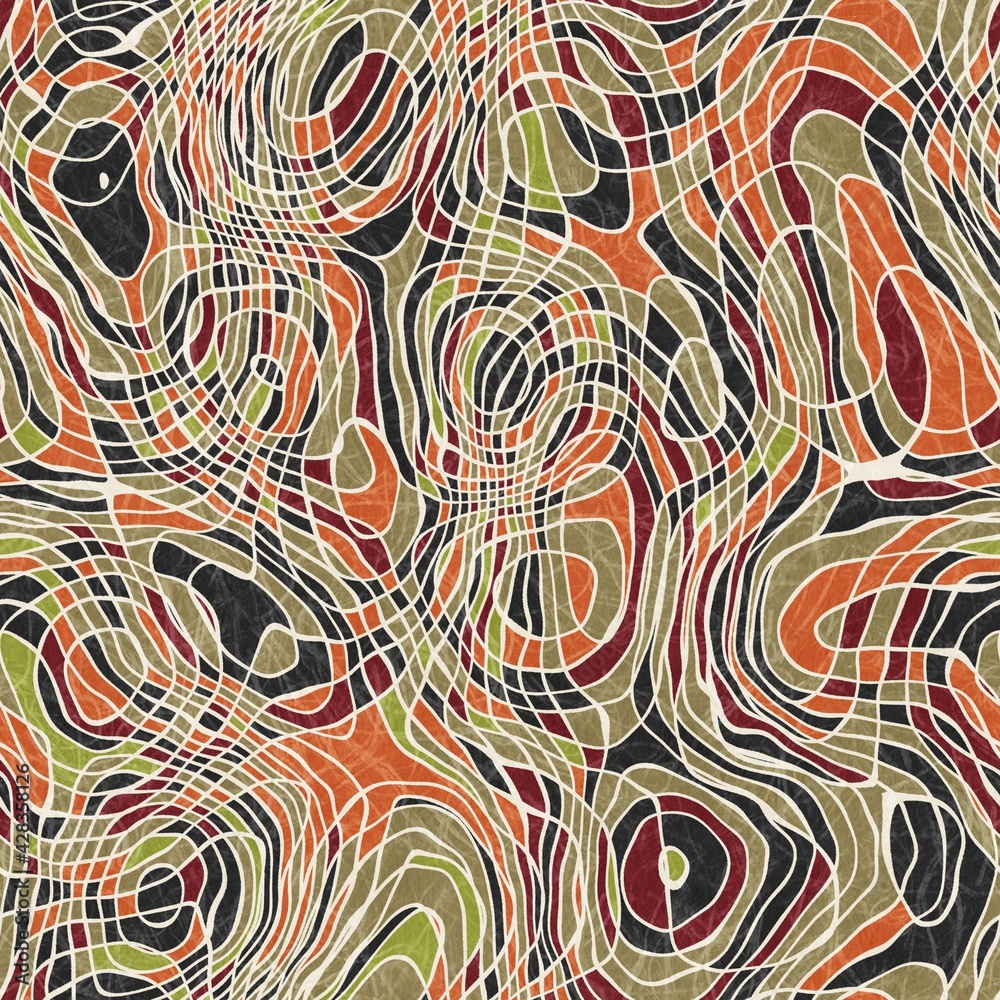 Seamless abstract line geo pattern for print. High quality illustration ...