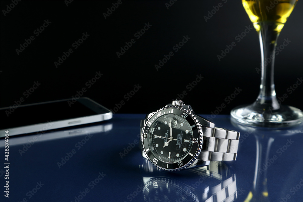 Rolex vintage wristwatch ceramic bezel model black oyster perpetual ...