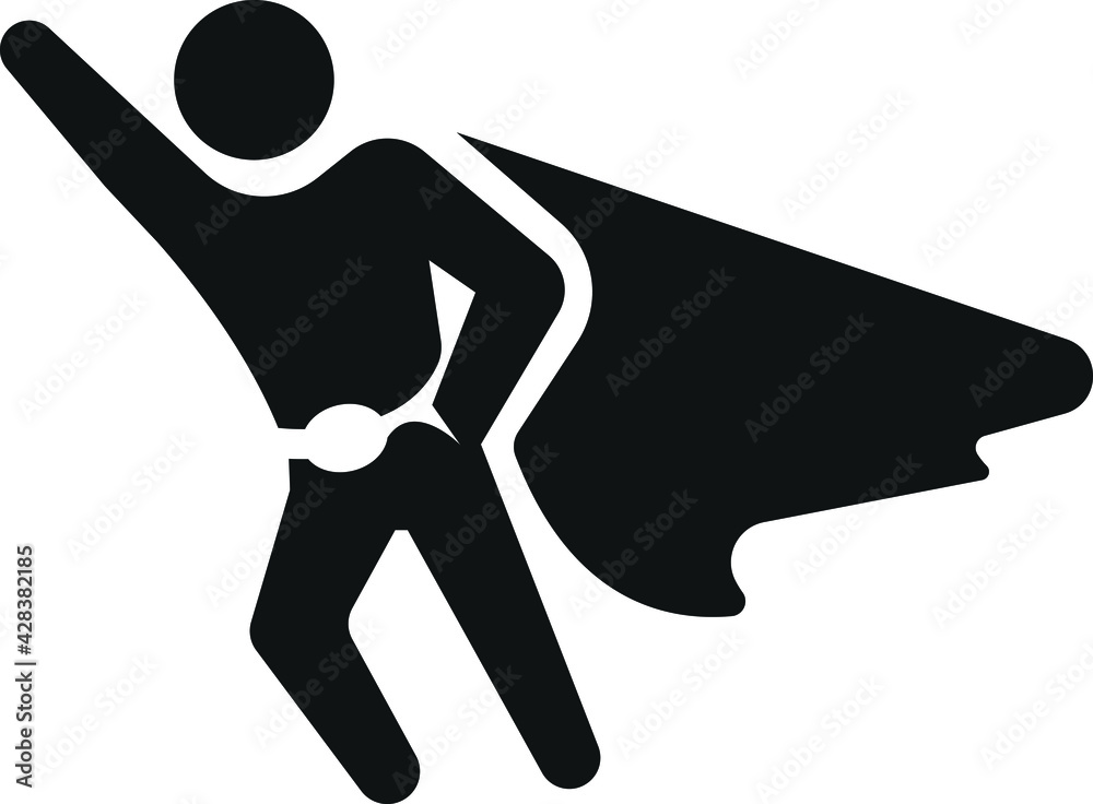Super hero icon, super man icon vector illustration Stock Vector ...