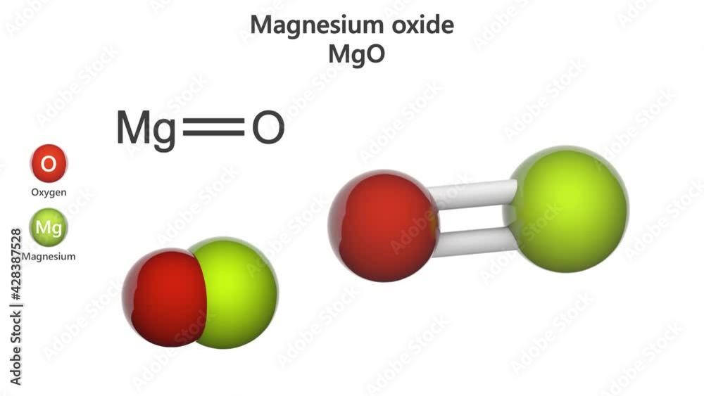 Magnesium oxide (formula: MgO). An inorganic compound that occurs in ...