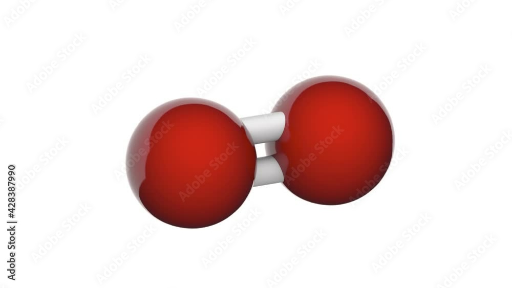 Vidéo Stock Oxygen is a chemical element with symbol O and atomic ...