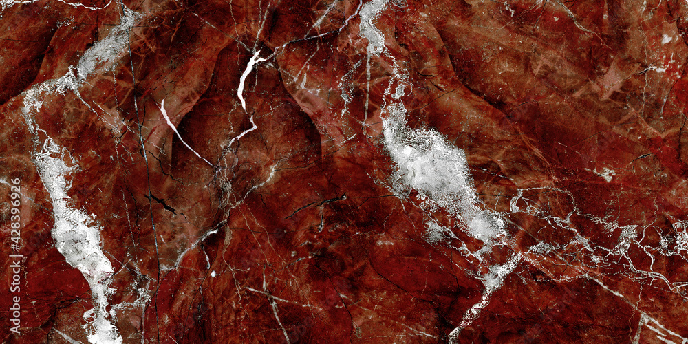 Red granite marble pattern texture and background. Stone tile with ...