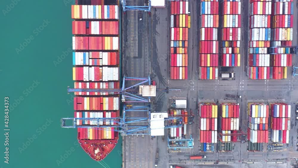 Modern Logistics,transportation of Container Cargo ship,Cargo plane ...