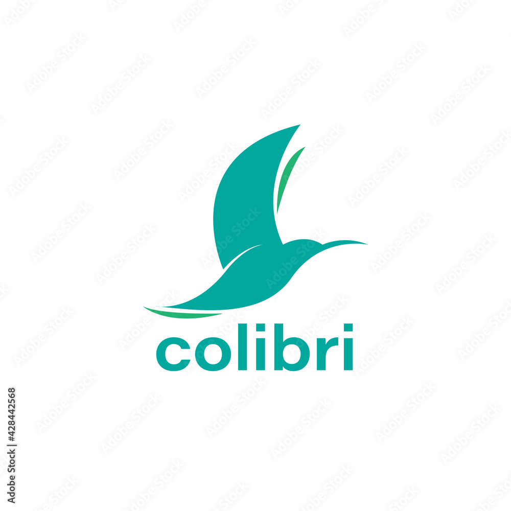 Vetor de colibri animal design logo vector. colibri bird vector do ...