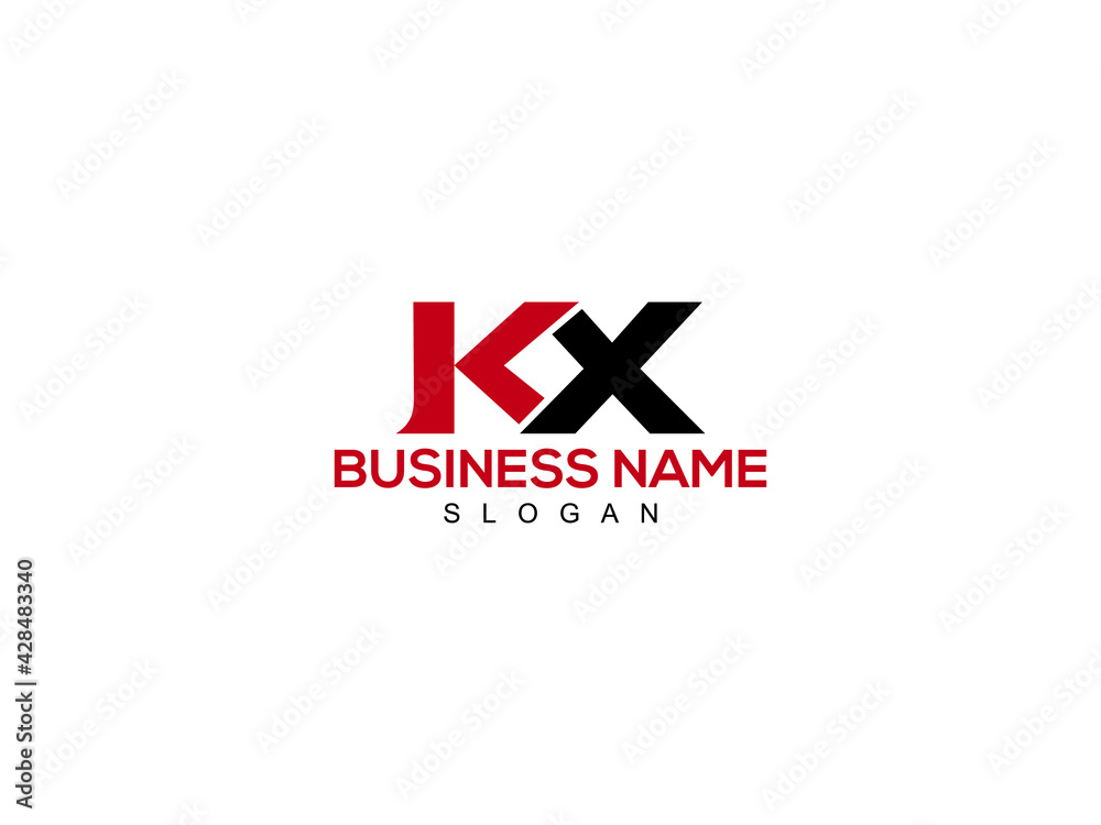 Letter KX Logo, kx logo icon vector for business Stock Vector | Adobe Stock
