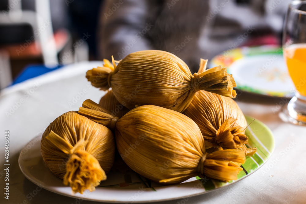 Tamales. Comida típica del Norte Argentino Stock Photo | Adobe Stock