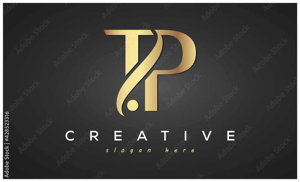 TP creative luxury logo design Stock Vector | Adobe Stock