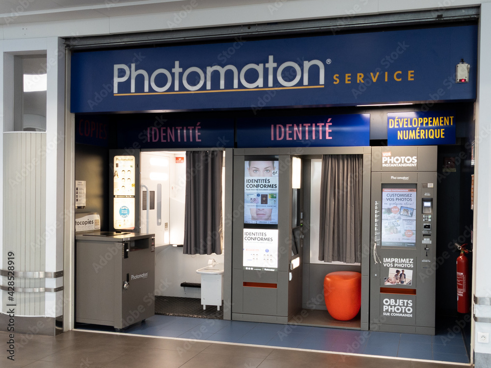 photomaton sign logo and brand logo on area Photo booths terminals ...