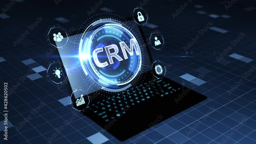 Business, Technology, Internet and network concept. CRM Customer ...