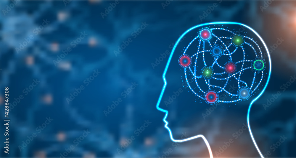 Poster Concept Neural System, Mind, Brain, Think Process – Wall Art ...