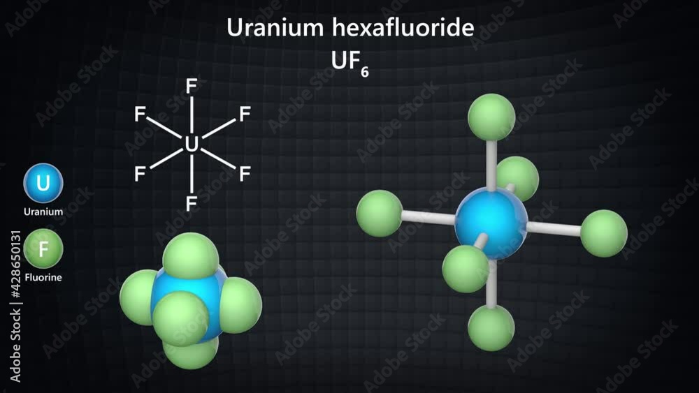 Uranium hexafluoride (UF6), known as "hex" in the nuclear industry. It ...