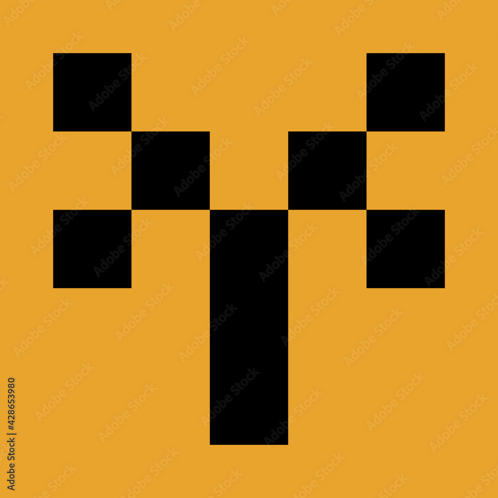 Big Black Blocks logo icon. New modern art illustration. Great Simple ...