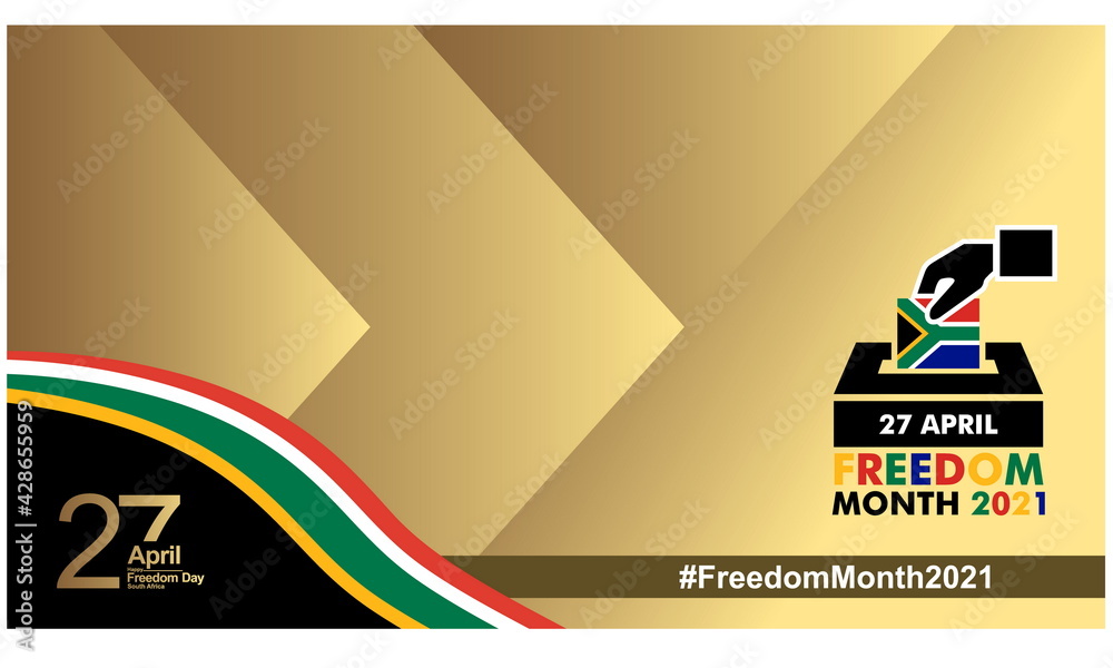 South Africa freedom day logo. Graphics illustration of the 2021 logo ...