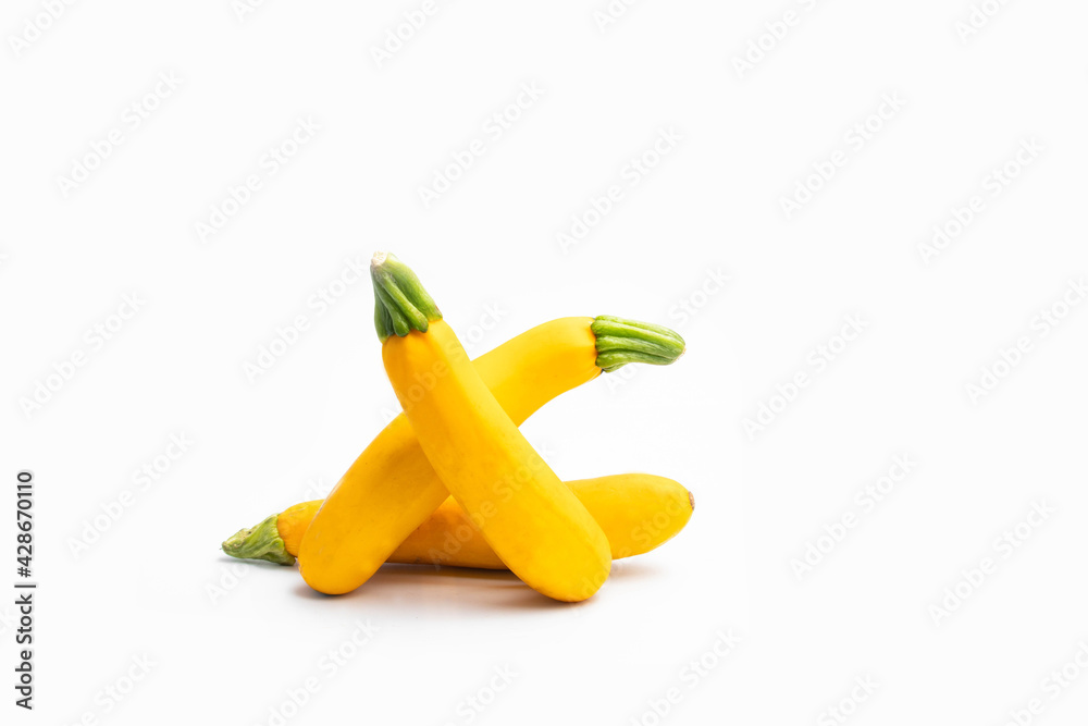 Summer Squash Zucchini Is Yellow Colored Gourd Also Known As Courgette ...