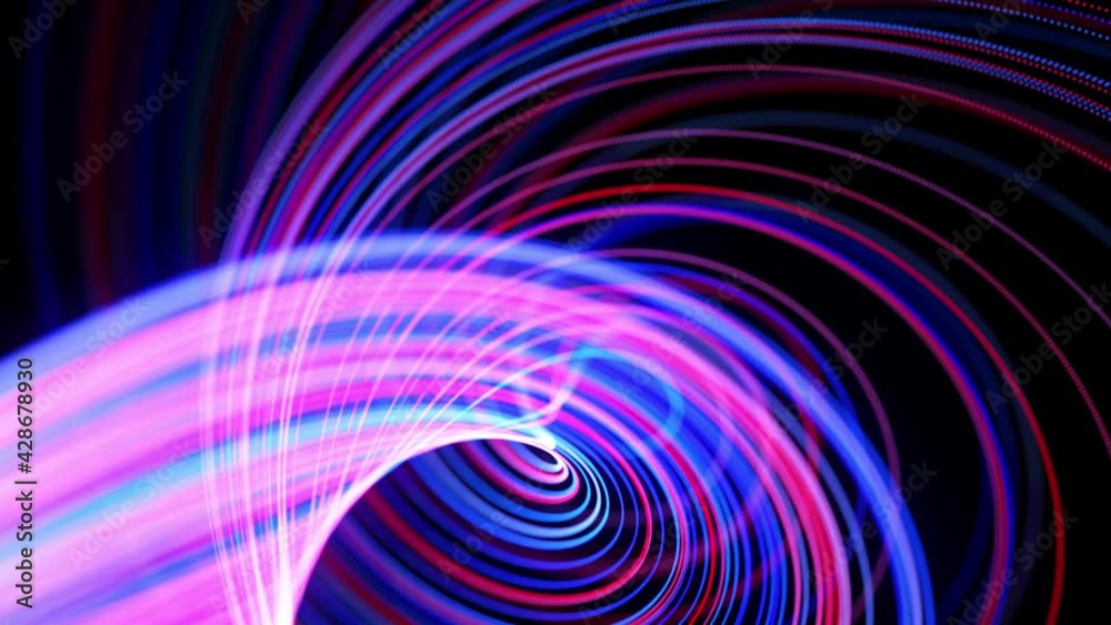 Light flow bg in 4k. Abstract looped background with light trails ...