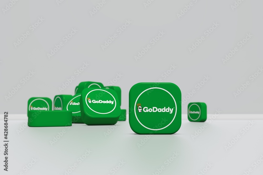 godaddy, social network background design Stock Photo | Adobe Stock