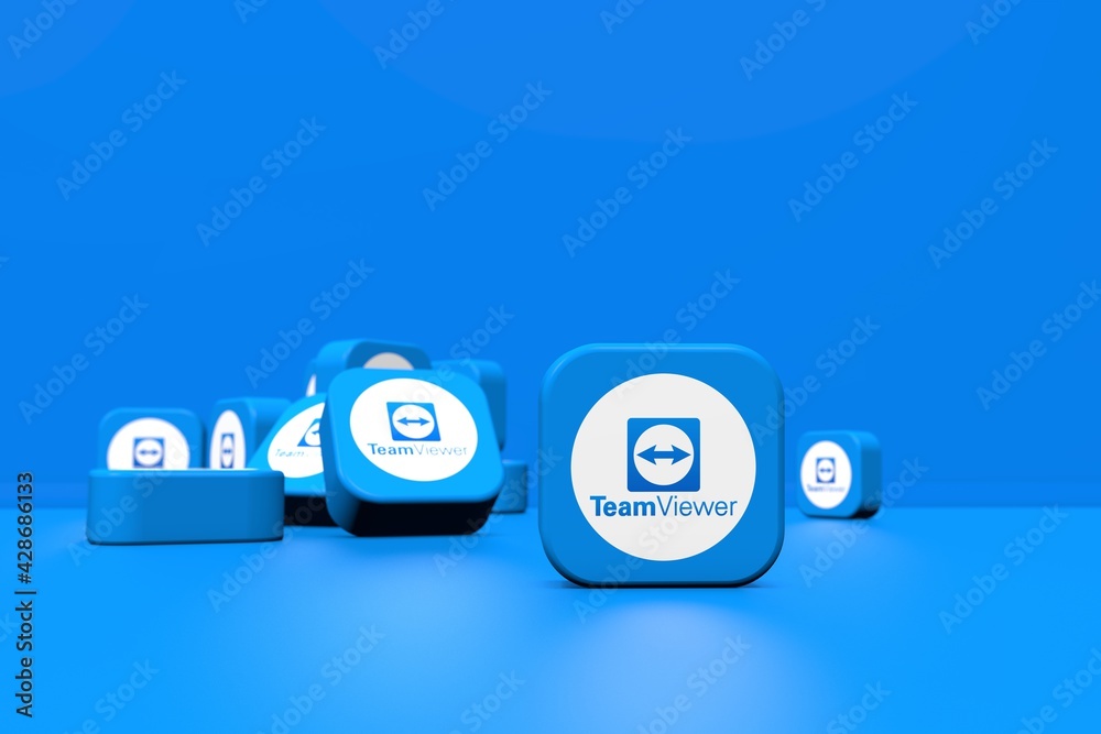 teamviewer, social network background design Stock Photo | Adobe Stock