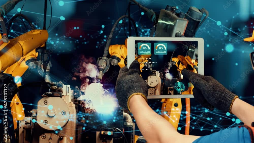 Smart industry robot arms modernization for innovative factory ...