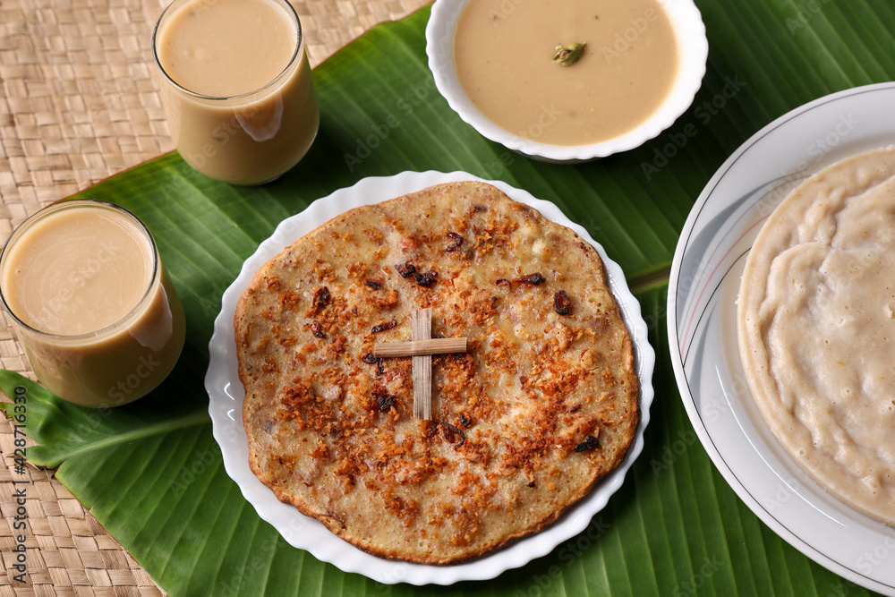 Pesaha Appam, Bread ,Paal religious Christian food on Maundy Thursday ...