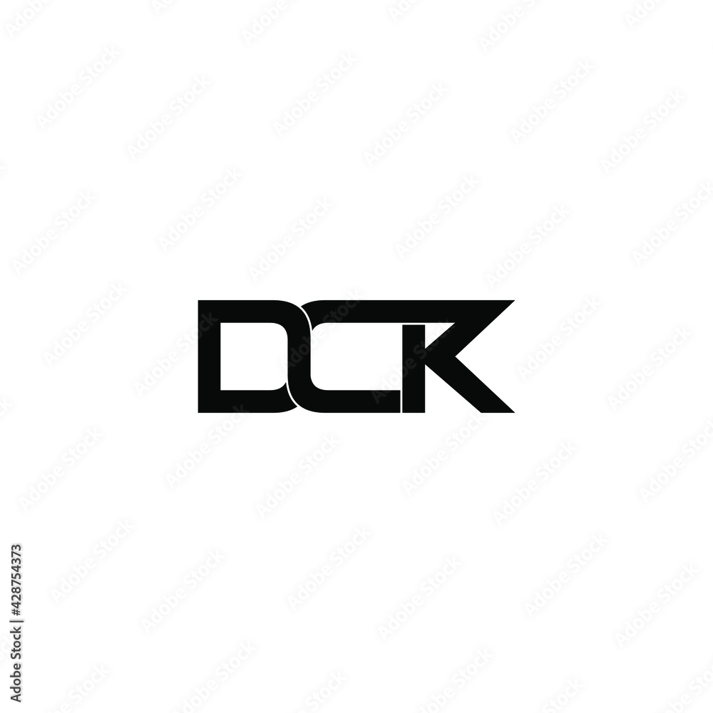 dck letter original monogram logo design Stock Vector | Adobe Stock