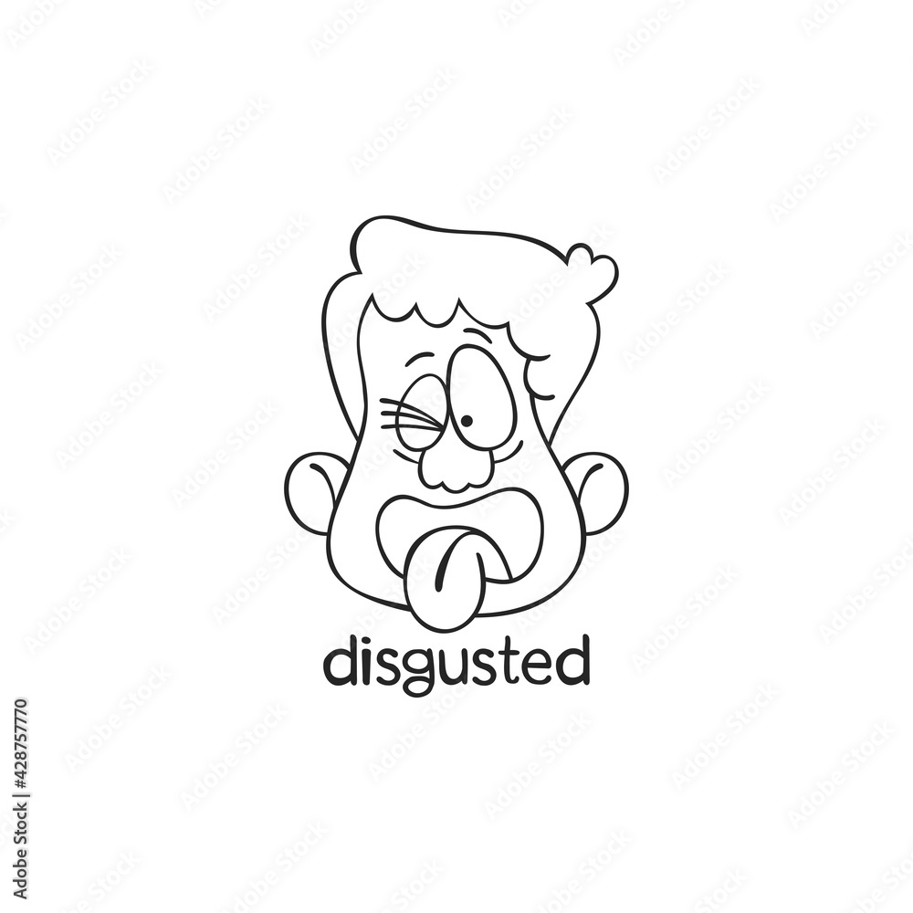 Disgusted Human Face