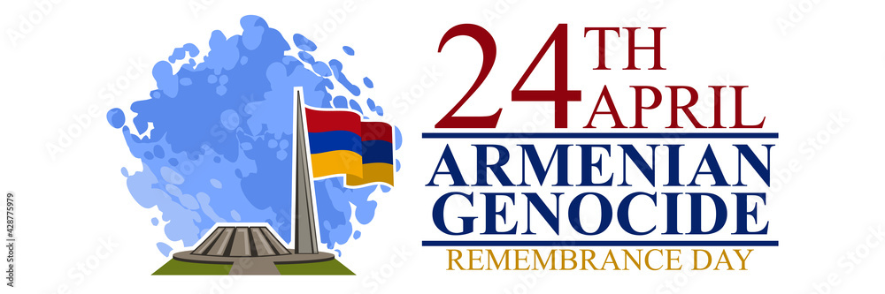 April 24, Armenian Genocide Remembrance Day vector illustration ...