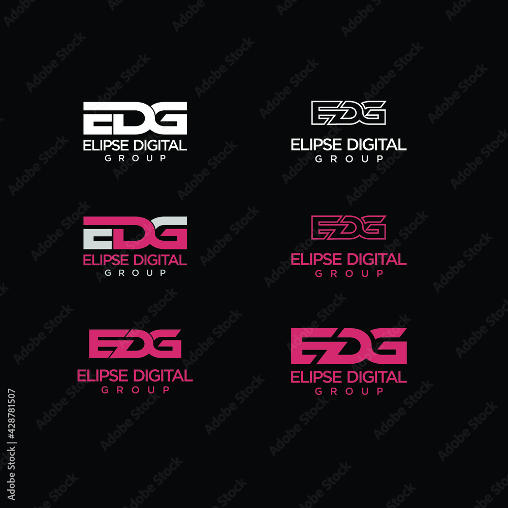 Vector logo design stands for edg letter for business Stock Vector ...