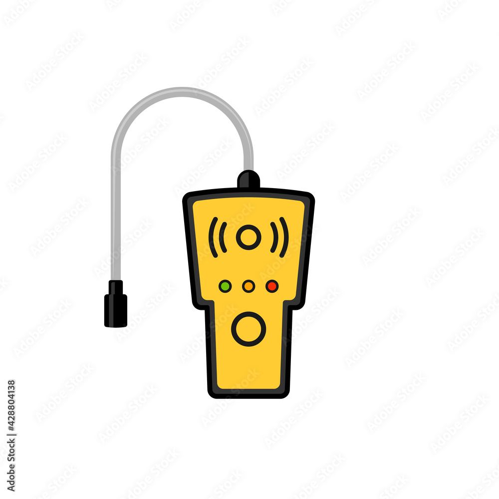 LPG Gas leak detector icon. Clipart image isolated on white background ...
