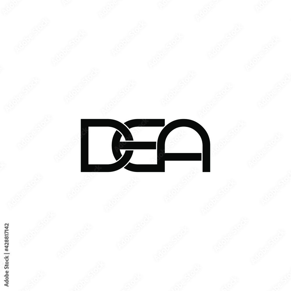 dea letter original monogram logo design Stock Vector | Adobe Stock