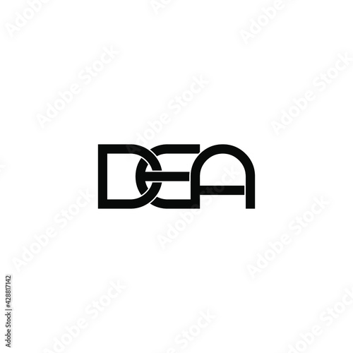 dea letter original monogram logo design Stock Vector | Adobe Stock