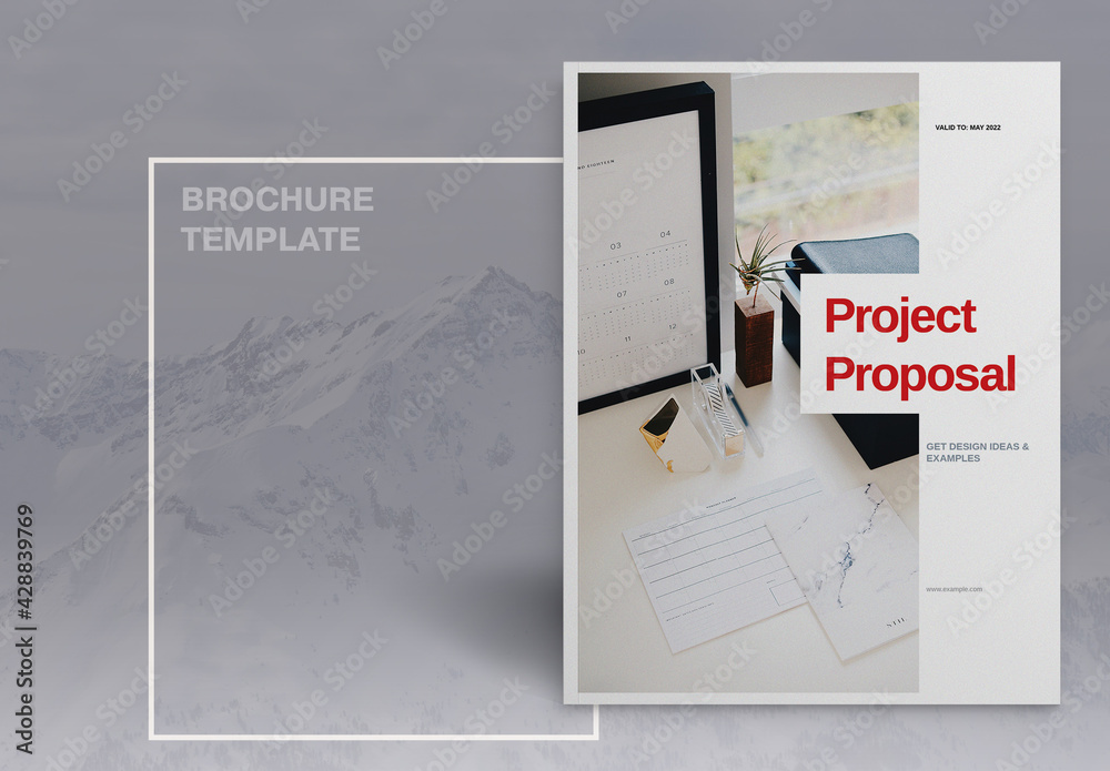 Project Proposal Brochure Layout Stock Template | Adobe Stock