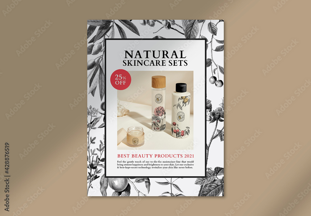 Editable Vintage Style Business Flyer Layout Stock Template | Adobe Stock