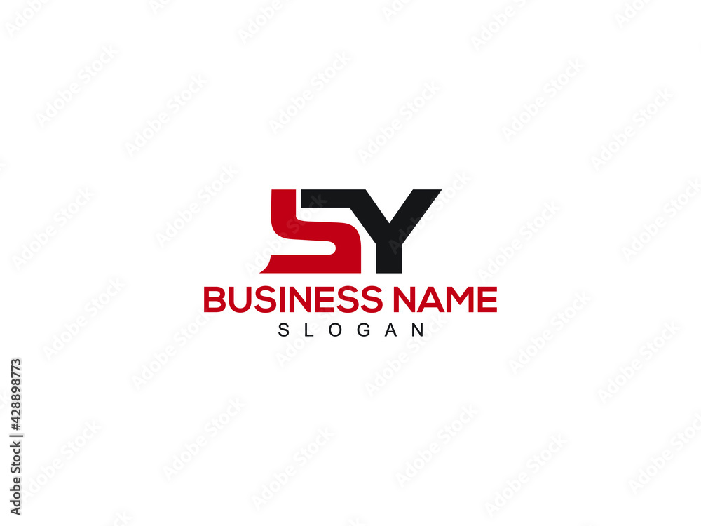 SY Letter Logo, sy logo image vector for business Stock Vector | Adobe ...