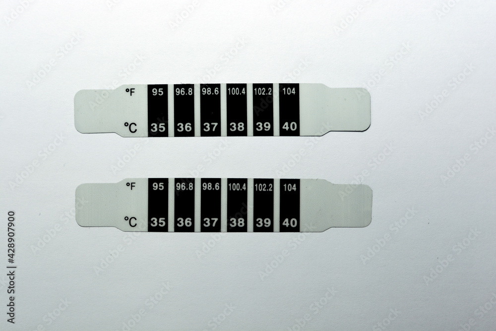Fast Check Forehead Thermometer Strip. for Home or School. Reusable ...