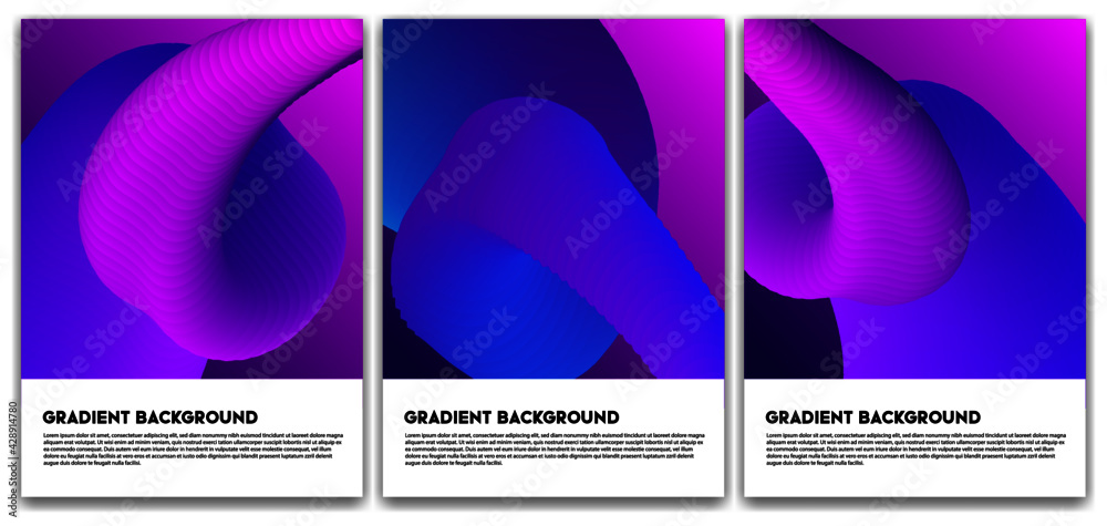 Gradient blend abstract background Free Vector for template banner ...
