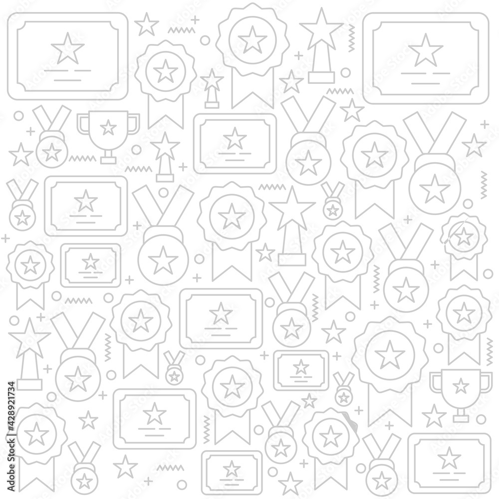 Winner and reward pattern design. Easy to edit with vector file. Can ...