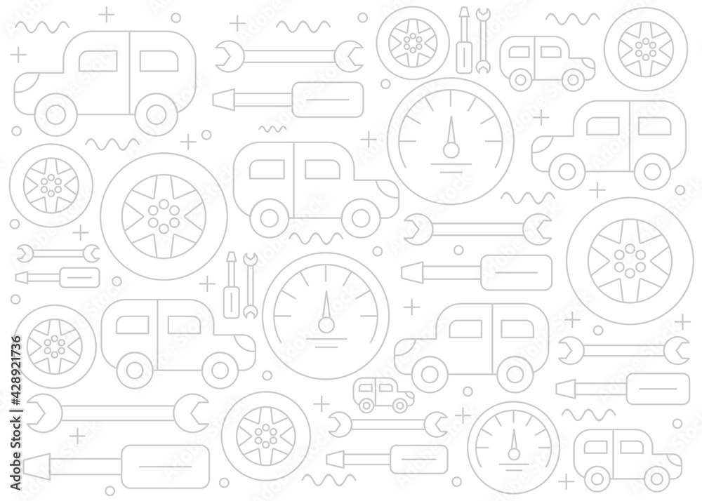 Creatuve automotive pattern design. Easy to edit vector file. Can use ...