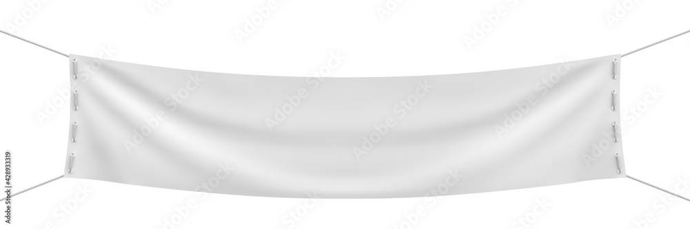 Clay render of start banner isolated on white background - 3D ...