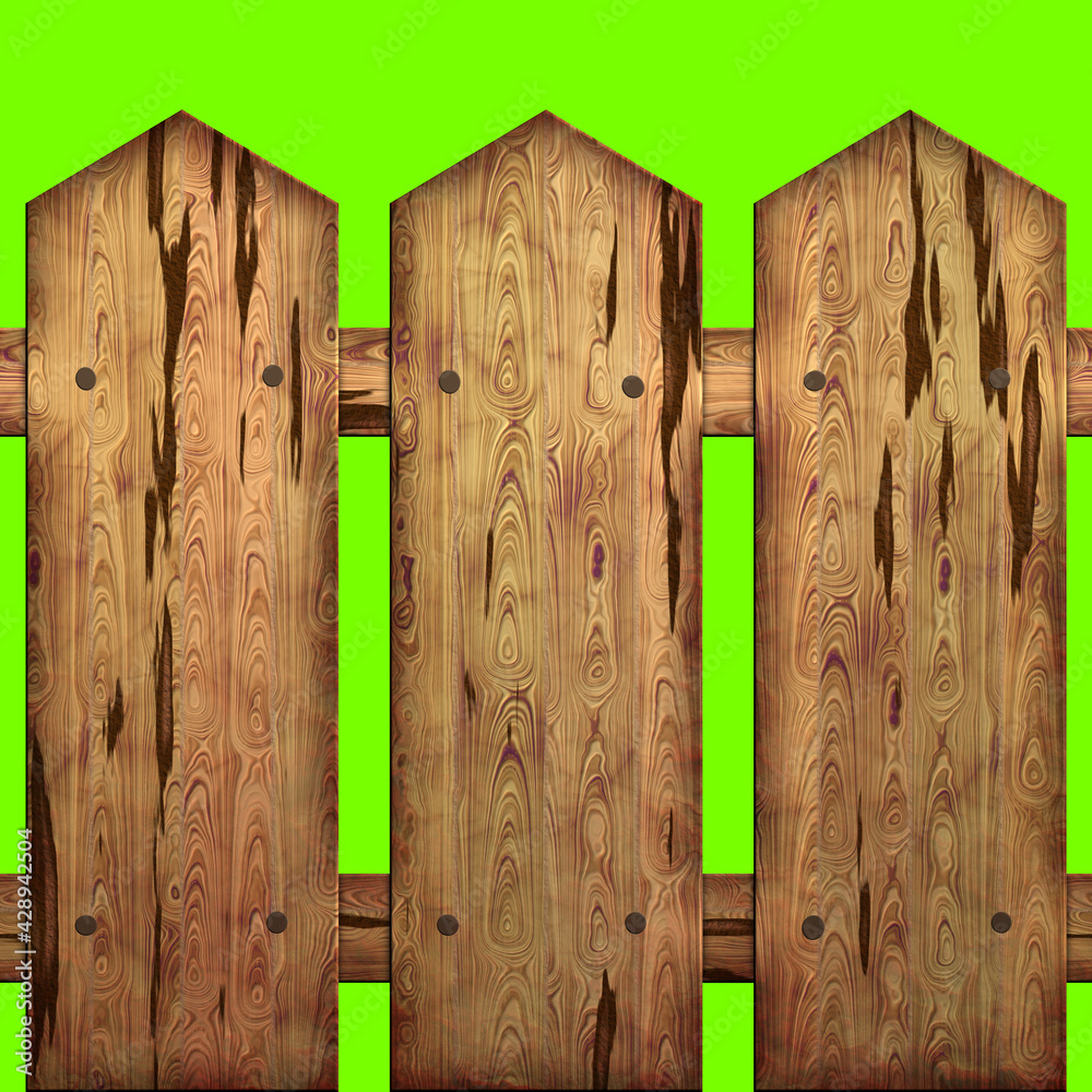 fence made of boards seamless texture illustration on the background of ...