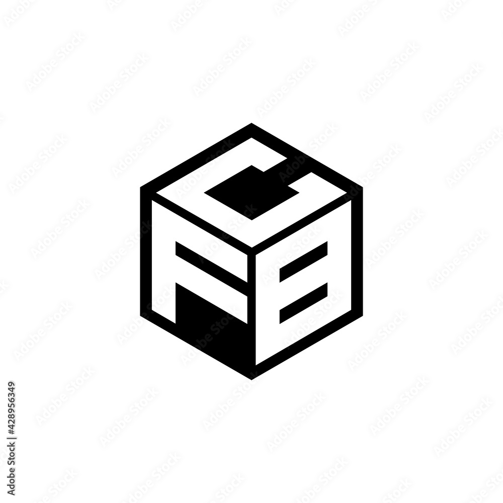 FBC letter logo design with white background in illustrator, vector ...