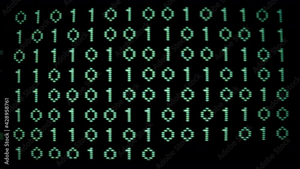 Binary numbers and data computer code Stock Video | Adobe Stock