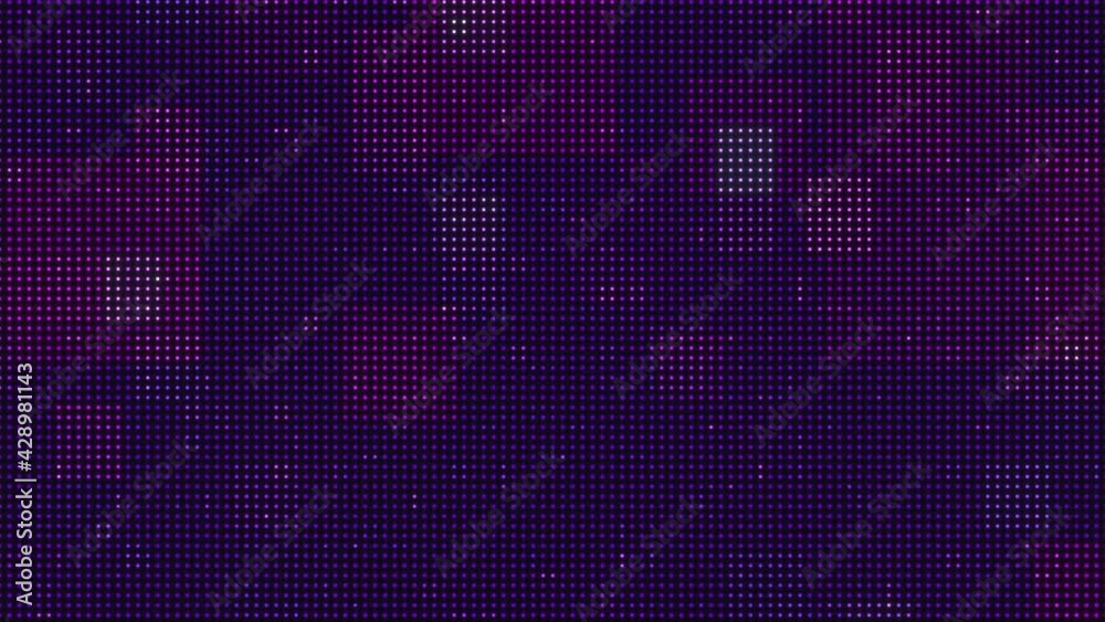 Abstract animated motion background. Glowing colorful neon led display ...