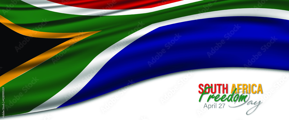 Plakat Vector Illustration of South Africa Freedom Day, which is ...