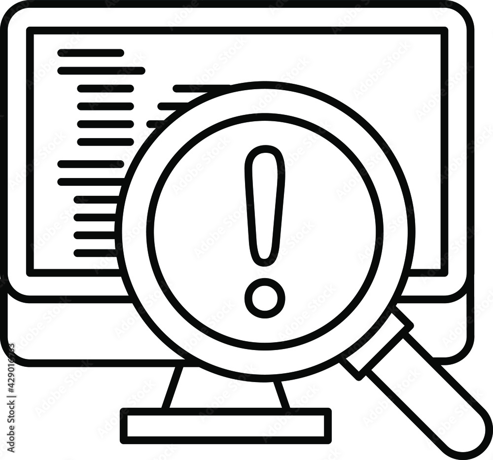 code walkthrough Concept, non destructive inspection Vector Color Icon ...