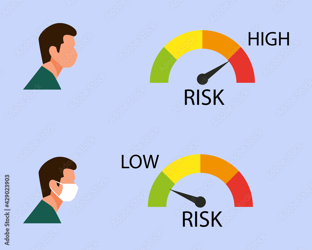 COVID-19 crisis concept: Man wears face masks for protect corona virus ...